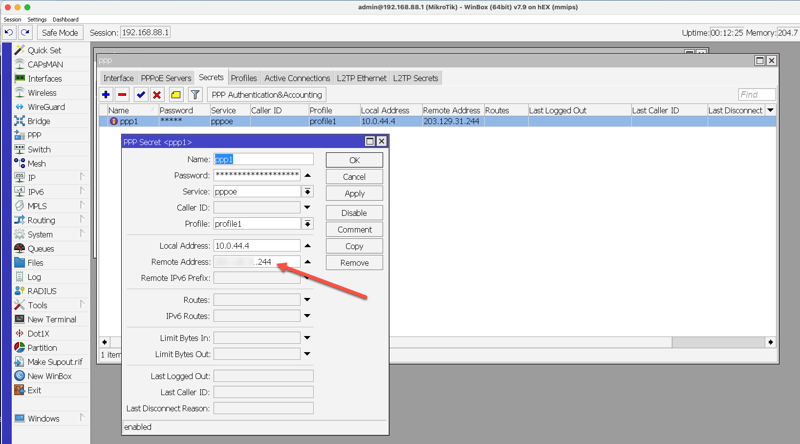 Use Aussie Broadband's Framed Route on a Mikrotik Router